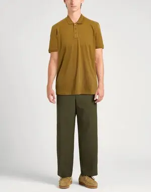 LIU •JO MAN Polo Shirt Khaki Size Cotton, Elastane