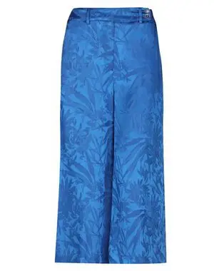 PT TORINO Floral Jacquard Wide-leg Cropped Pants