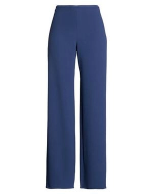 Emporio Armani Wide-Leg Crepe Pants Navy