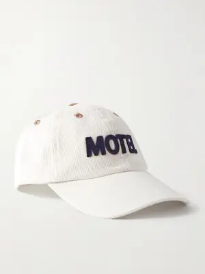 DRAKE'S Motel Appliquéd Baseball Cap - Neutrals
