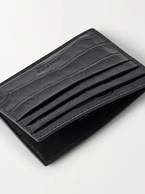 TOM FORD Croc-effect Leather Cardholder