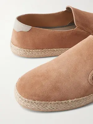 Brunello Cucinelli Suede Espadrilles - Brown