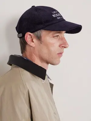 NEIGHBORHOOD Logo-embroidered Cotton-corduroy Baseball Cap