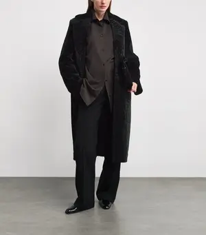 TOTEME Shearling Trench Coat