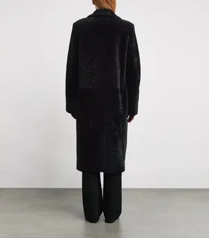 TOTEME Shearling Trench Coat