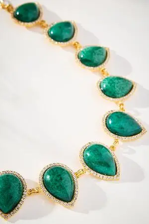 ELIZABETH COLE Blossette Crystal Necklace