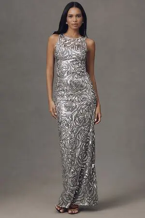 Dress The Population Laney Maxi Dress - Silver