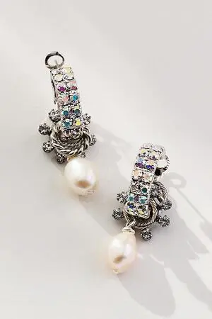 ELIZABETH COLE Pearlia Crystal Earrings - Iridescent