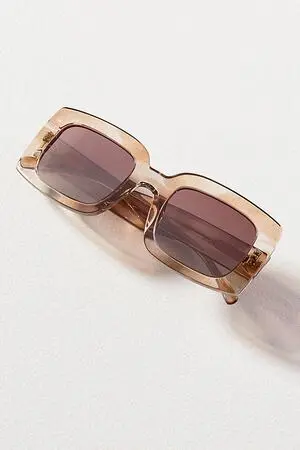 ELEVENTH HOUR Mk Translucent Oversized Square Sunglasses - Brown