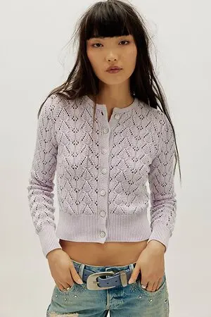 Women's Pointelle Knit Cardigans
