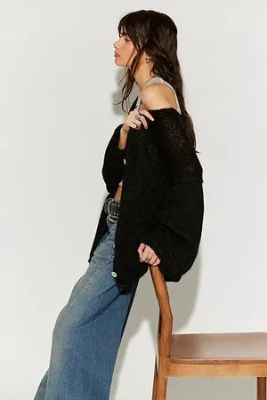 Free People Oversized Cable Knit Cardigans
