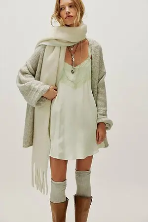 Free People Marina Softspun Cardigan - Light Heather Grey