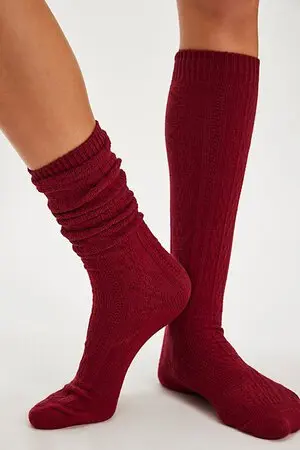 Free People Ribbed Socks Hosiery For Women