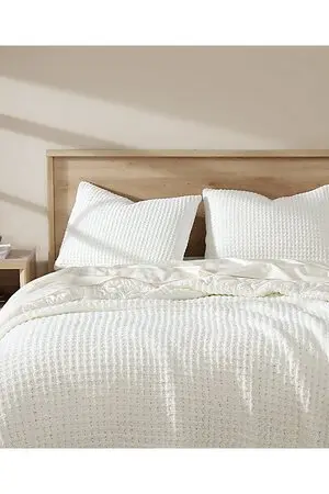 Free People Sunday Citizen Snug Waffle Comforter - Off White