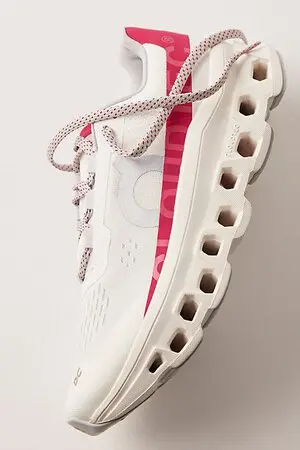 On Cloudmonster Sneakers - Ivory/grenadine