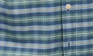 Brooks Brothers Plaid Regular Fit Stretch Button Down Shirt