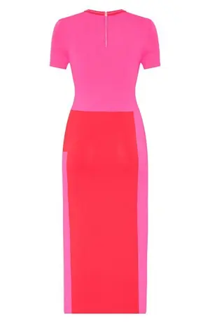 MILLY Shohona Colorblock Midi Dress