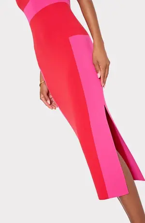 MILLY Shohona Colorblock Midi Dress