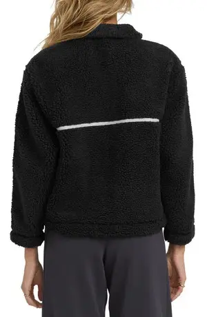 BILLABONG Faux Shearling Half Zip Pullover