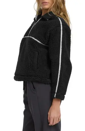 BILLABONG Faux Shearling Half Zip Pullover