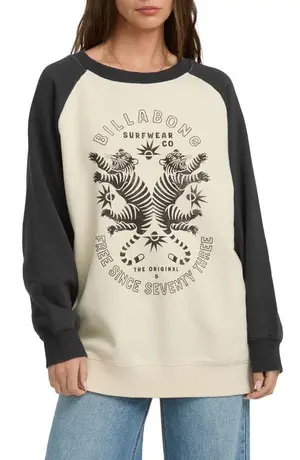 BILLABONG Emmers Raglan Sleeve Sweatshirt