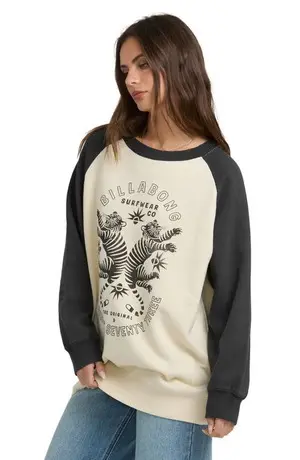 BILLABONG Emmers Raglan Sleeve Sweatshirt