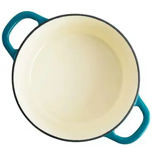 CROCKPOT 7 Quart Round Enameled Cast Iron Dutch Oven With Lid