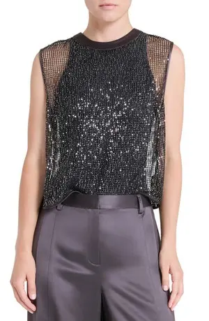 TWP Sequin Sleeveless Tank
