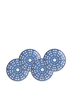 CASKATA Newport Garden Gate Small Plates Porcelainset 4 - Blue