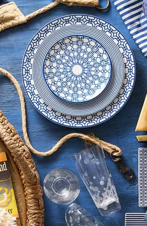 CASKATA Newport Garden Gate Small Plates Porcelainset 4