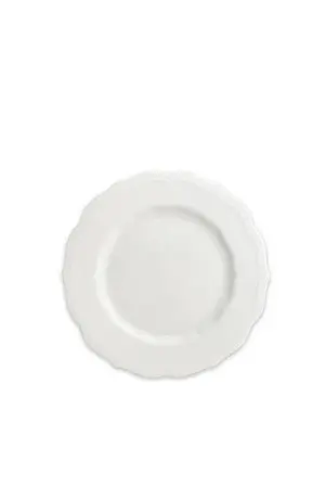 CASKATA Stella Scalloped Salad Plate Porcelainset 4 - White