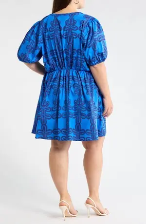SUGARLIPS Romery Puff Sleeve Dress
