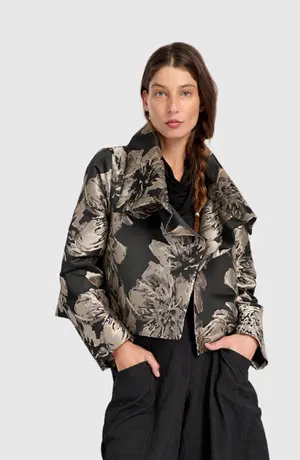 Alembika Nightfall Moto Brocade Jacket