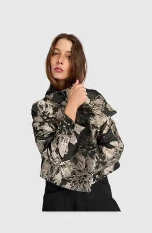 Alembika Nightfall Moto Brocade Jacket