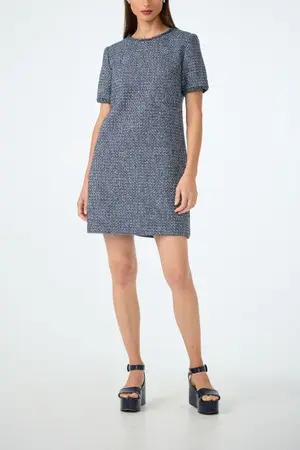 Trina Turk Akara Tweed Shift Dress