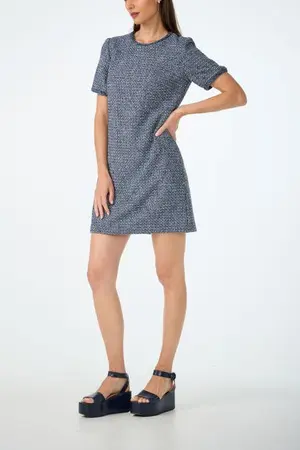 Trina Turk Akara Tweed Shift Dress