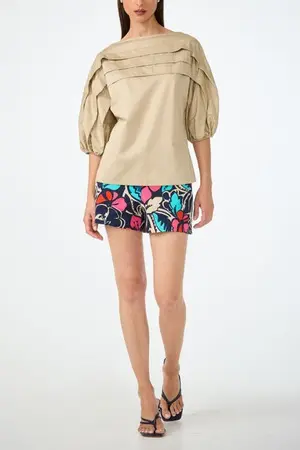 Trina Turk Grady Puff Sleeve Top