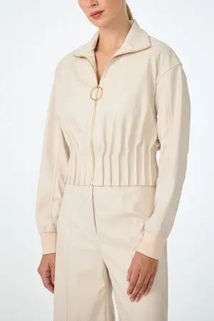 Trina Turk Faux Leather Jacket
