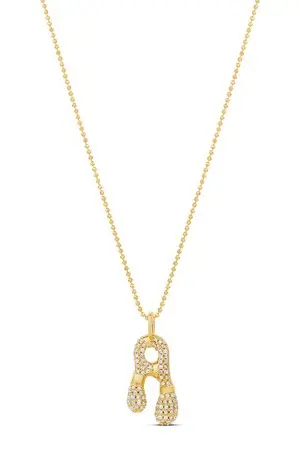 SHYMI Initial Pendant Necklace - Gold