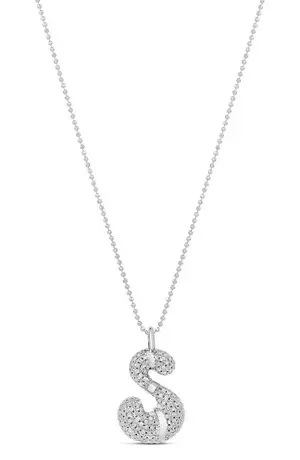 SHYMI Initial Pendant Necklace - Silver