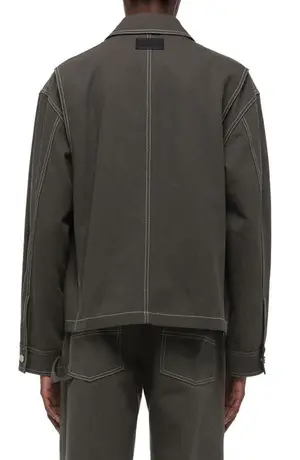 Helmut Lang Topstitch Detail Cotton Carpenter's Jacket