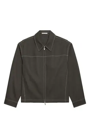 Helmut Lang Topstitch Detail Cotton Carpenter's Jacket