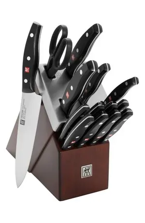 ZWILLING Twin Signature 15-piece Knife Block Set - Brown