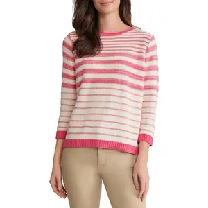 Jones New York Marled Roll Neck Sweater - Fresh Guava/jones White
