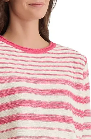 Jones New York Marled Roll Neck Sweater - Fresh Guava/jones White