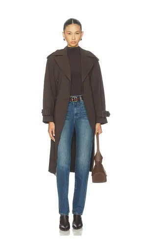 Susana Monaco Double Knit Trench Coat