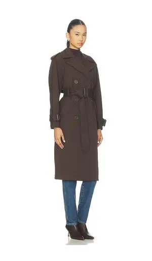 Susana Monaco Double Knit Trench Coat