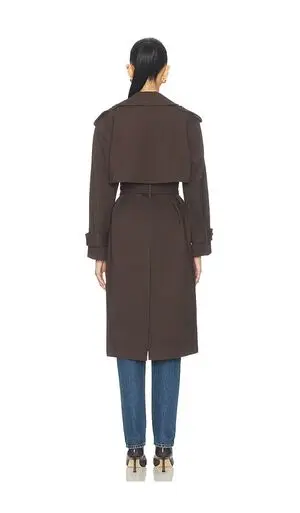 Susana Monaco Double Knit Trench Coat