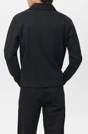 Mango Quarter Zip Cotton Sweatshirt