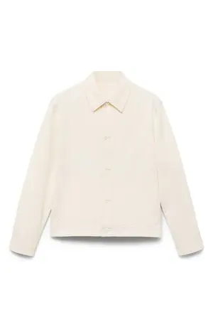 Mango Straight Cotton-blend Jacket
